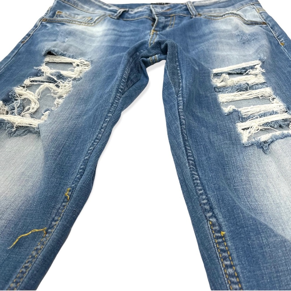 Philipp Plein Illegal Fight Club Slim Cut Jeans - Gem